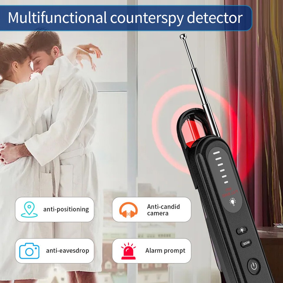 Anti-Spy Camera Wireless RF Detector GSM Bug GPS Tracker Finder Scanner ...