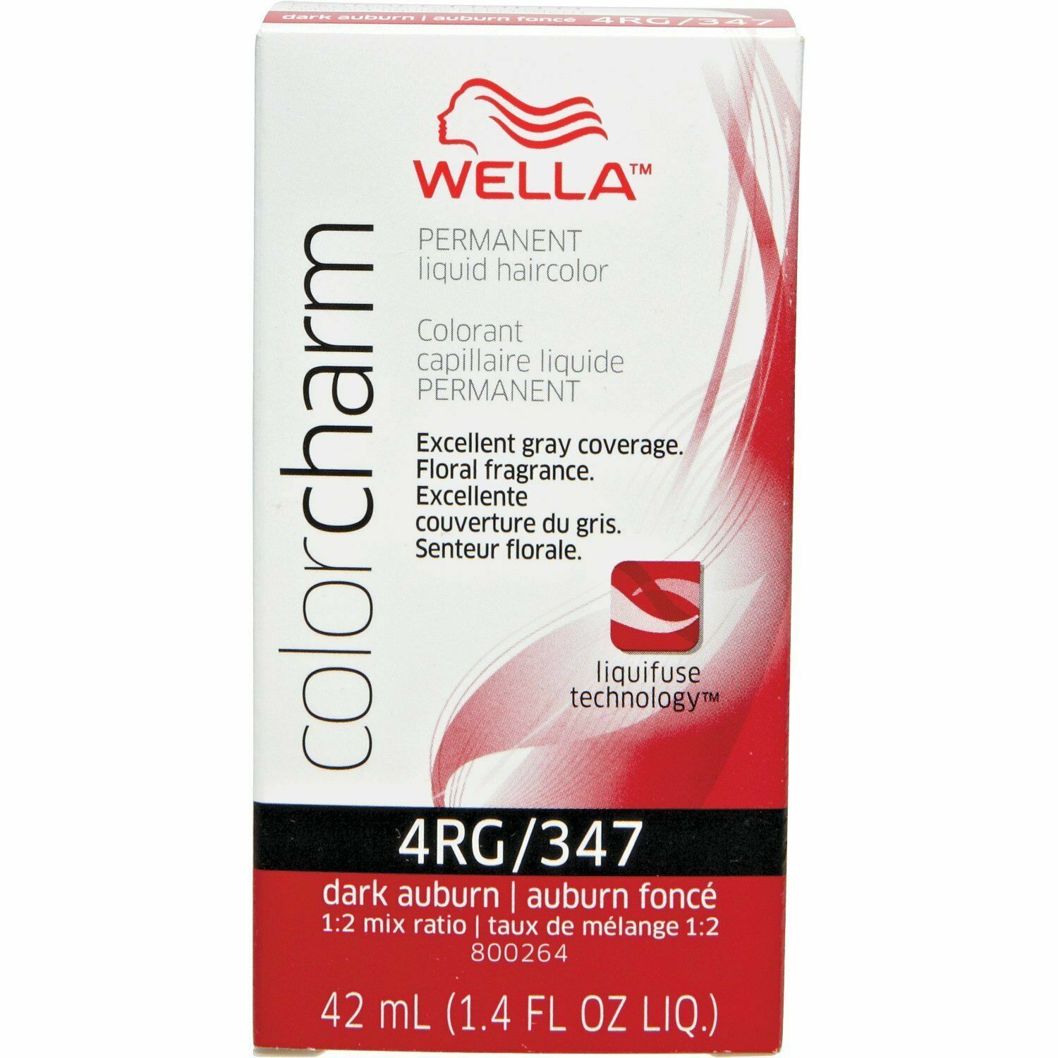 WELLA COLOR CHARM Permanent Dark Auburn Liquid Hair HC-L347/4RG | eBay