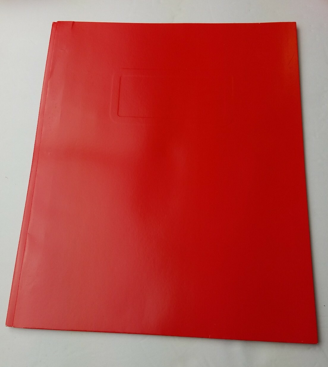 2 Pocket Red Paper Folders with Prongs and 2 Business Card Holders ...