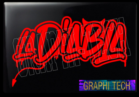 LA DIABLA PEGOTE CALCA STICKER CALCOMANIA DECAL PEGATINA | eBay