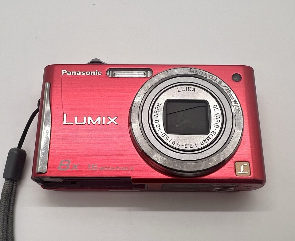 Panasonic LUMIX DMC-FH27 Red 16.1MP Digital Camera 8X Optical Zoom FOR ...