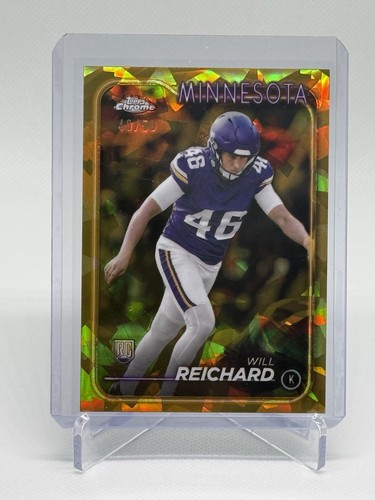 2024 Topps Chrome Sapphire Edition - Rookies Will Reichard #277 Gold ...