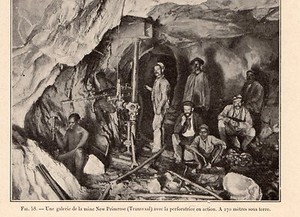 South africa new primrose gold mine drill transvaal gold mine 1907 old ...
