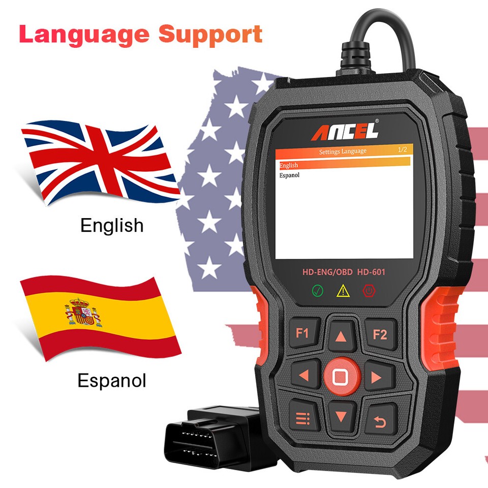 Diesel Heavy Duty Truck HD OBD Diagnostic Scanner All System Diesel ...