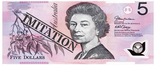 5 Dollar Australian Souvenir Note Pad Fake AUD Money - 1 Pack of 50 ...
