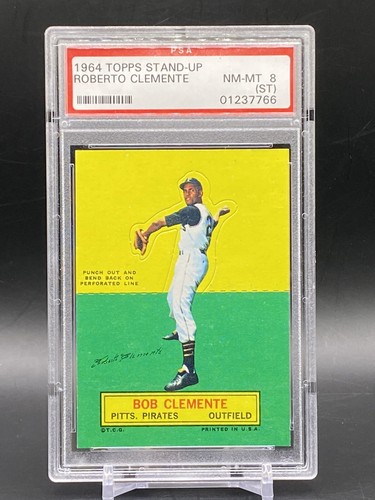 1964 Topps Stand Up Roberto Clemente HOF VTG Baseball Card Vintage PSA ...