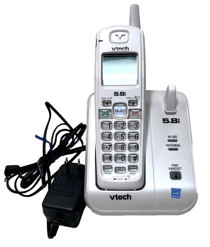 VTech 5.8 GHZ CS5113 White Single Line Cordless Phone With Base | eBay