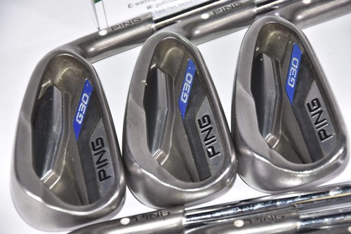 Ping G30 Irons / 4-9i / White Dot / Stiff Flex Ping CFS Distance Steel ...