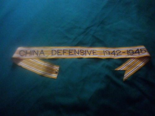Campaign Streamer/ WW2 Pacific/ China Defensive 1942-1945/ Used | eBay