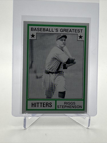 1982 TCMA Greatest Hitters Riggs Stephenson Baseball Card #25 Mint FREE ...