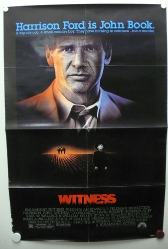 WITNESS 1985 Harrison Ford, Kelly McGillis, Josef Sommer, Jan Rubes-One ...