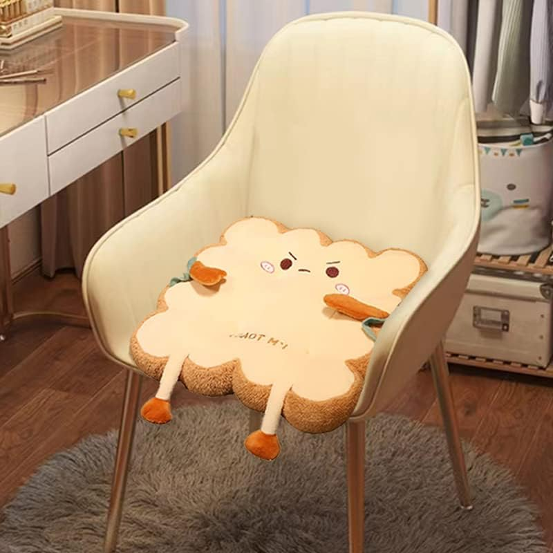 Toast Seat Cushion Bread Chair Cushion with Aggrieved Expression, 4 ...