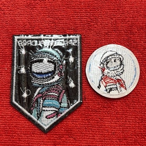 🔥Lot 2 ASTRONAUT Iron-on PATCH SPACE EXPLORER SpaceX NASA TACTICAL ...