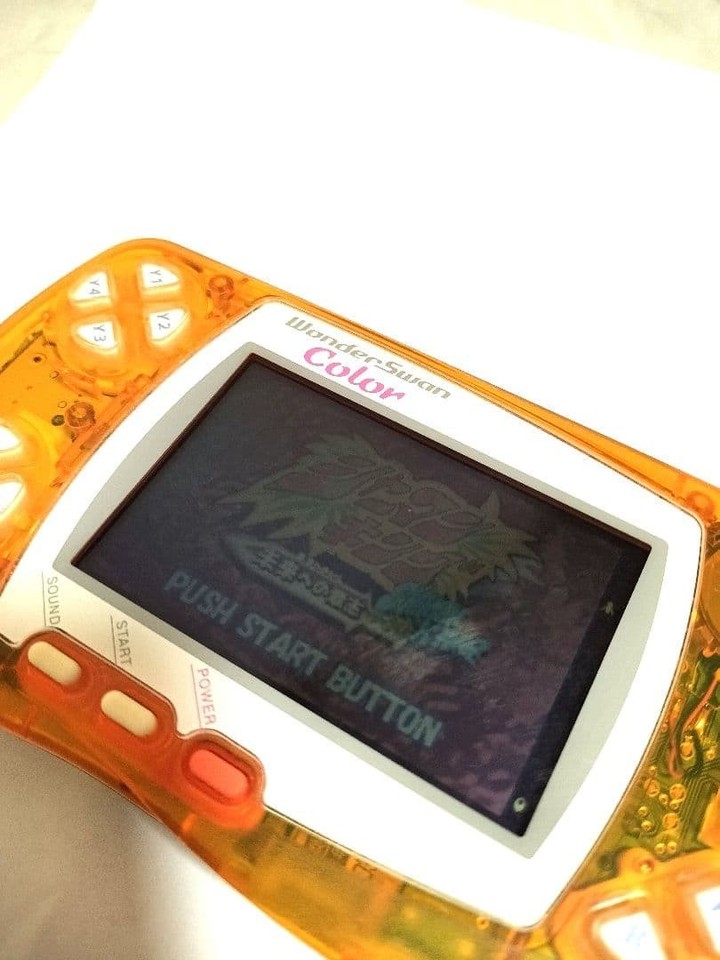 WonderSwan Color Console Crystal Orange Boxed Japan System F/S ...