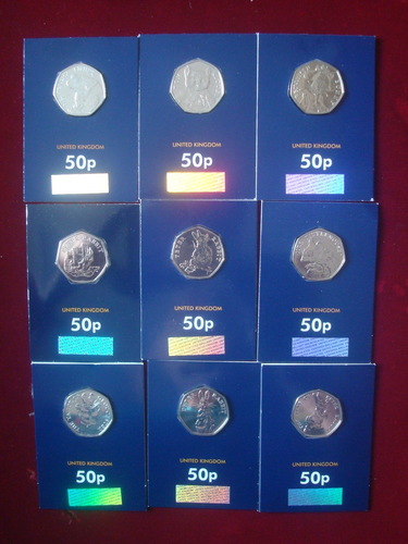 2017 to 2020 PETER RABBIT 50p CHANGE CHECKER COINS' BUNC CERTIFIED ...