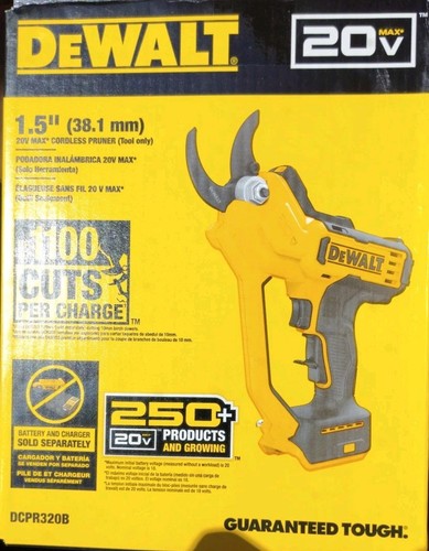 DEWALT DCPR320B 20V MAX Lithium-Ion 1-1/2 in. Cordless Pruner (Tool ...