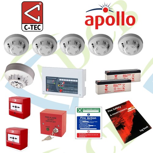 Two Wire Fire Alarm System Contractor Kit - Apollo C-Tec 4 Zone Control ...