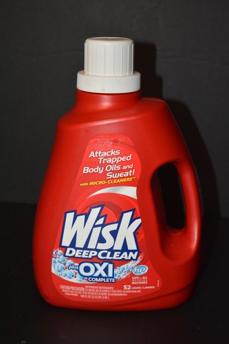 2013 WISK DEEP CLEAN OXI Complete Laundry Soap 100 oz. 52 Loads ALMOST ...