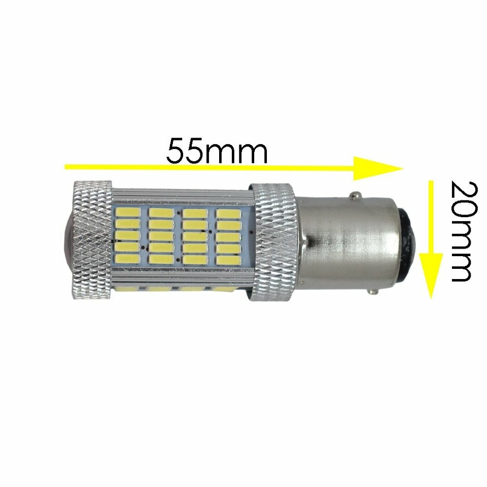 Strobe Front Signal 1157 2057 3496 7528 BAY15D P21/5W 92 LED Bulb Amber ...