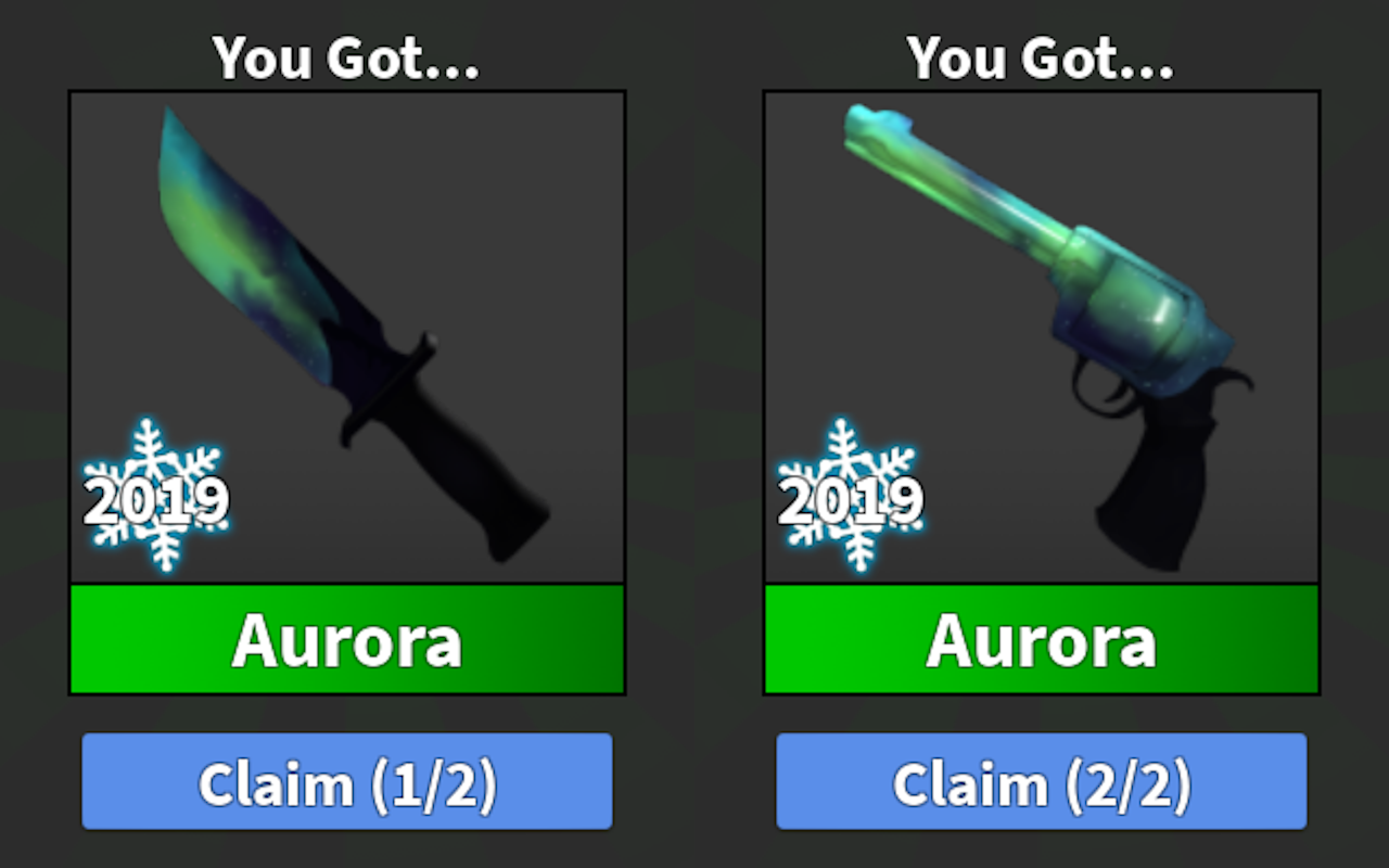 Roblox Murder Mystery 2 MM2 Aurora Set (Rare) | eBay