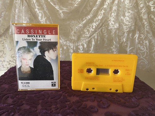 Roxette Listen To Your Heart Cassingle Music Cassette Tape 1989 Pop ...