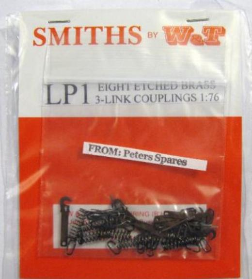 Smiths LP1 Couplings Eight Etched Brass 3 Link Couplings Kit Form | eBay