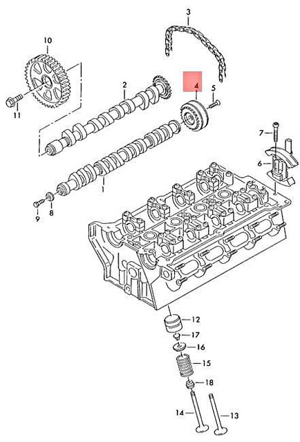 Genuine OE AUDI VW A4 Avant S4 Quattro Camshaft Adjuster Unit ...