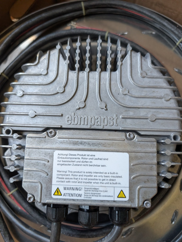 NEW TRANE FAN04606 Indoor Fan Blower Assembly 480V 3PH ebm-papst Motor ...