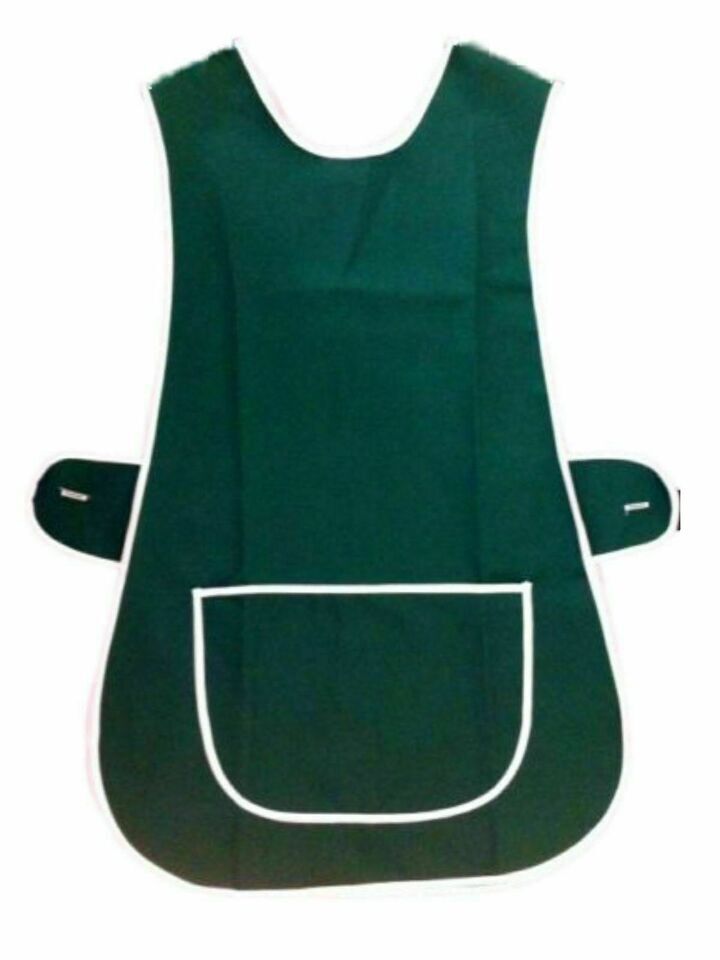 LADIES WOMEN TABARD APRON OVERALL KITCHEN CATERING CLEANING BAR PLUS ...