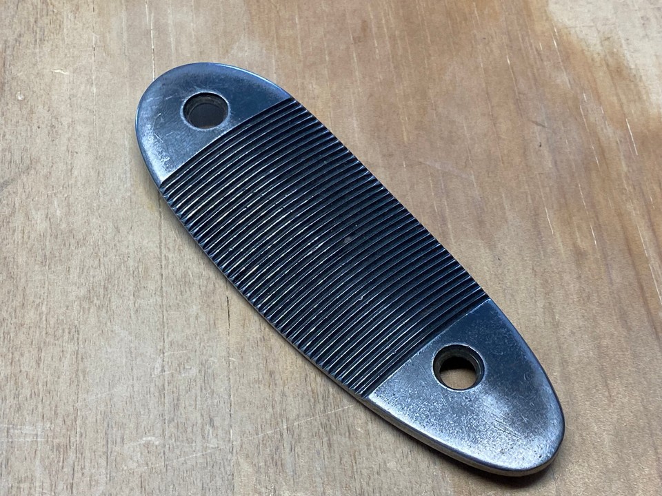 Original Savage Rifle Steel Butt Plate Pad Buttplate Metal | eBay