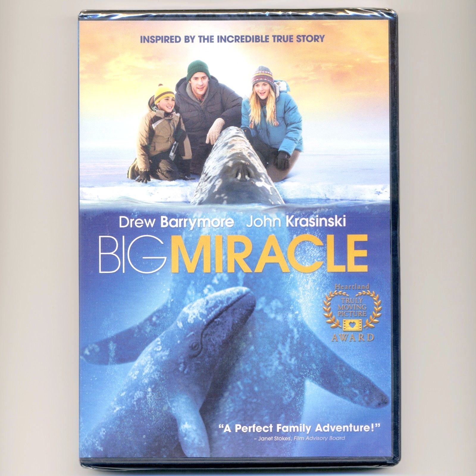 Big Miracle 2012 PG family movie, new DVD whales, Drew Barrymore, John ...