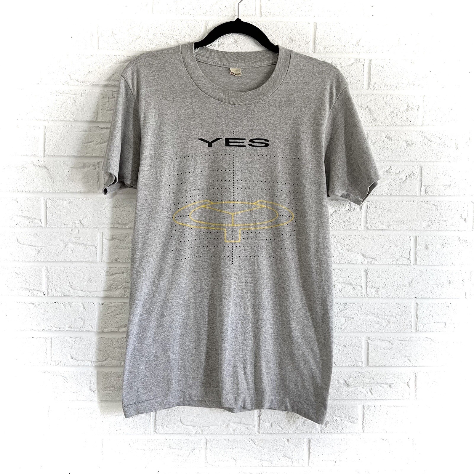 VINTAGE YES 1984 World Tour Band T-Shirt RARE Single … - Gem