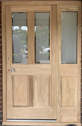 Solid Oak Front Door And Combination Frame, Made To Your Size | eBay UK