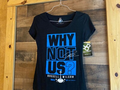 Seattle Seahawks T-Shirt Womens Medium NEW Why Not Us Bible Verse ...