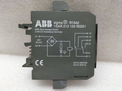 ABB SIGMA R1542 1SAR 213 100 R0251 INTERFACE RELAY | eBay