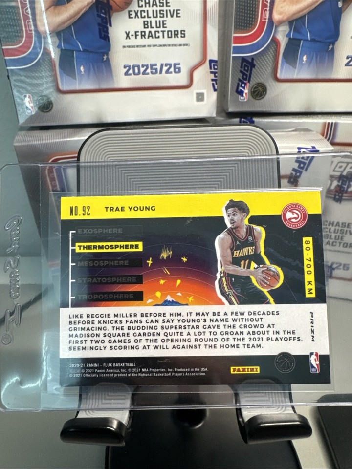 20-21 Panini Flux Atmosphere Thermosphere Case Hit SP Trae Young | eBay