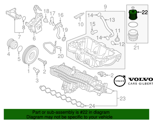 Volvo Genuine Engine Oil Filter - 32140029 | eBay