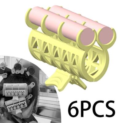 6 Pieces Hair Perm Rods Hairdressing Heat Resistant Hair Curling Clips ...