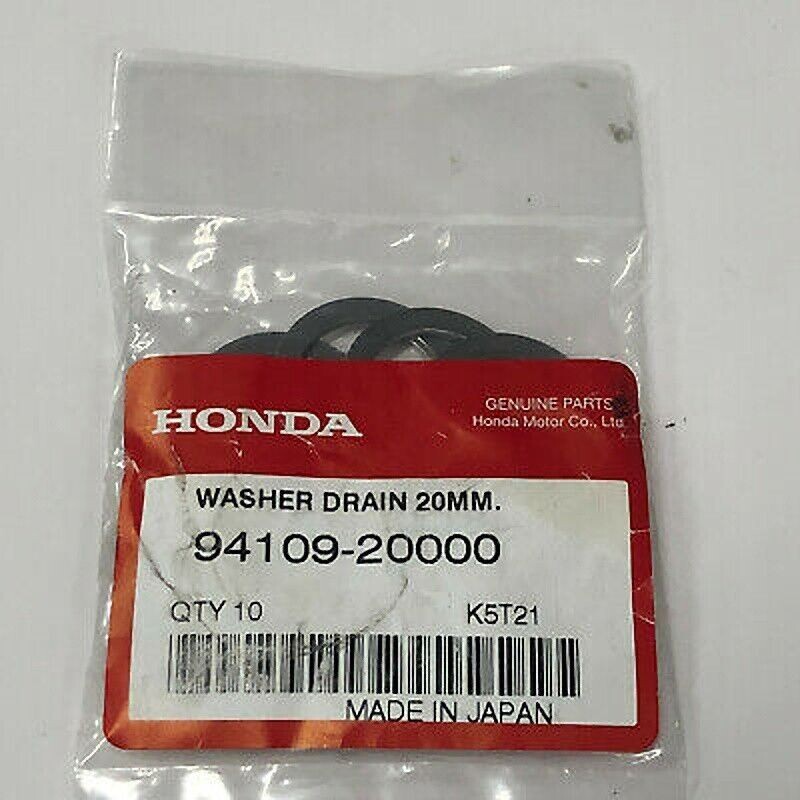 HONDA GENUINE 20MM OIL DRAIN PLUG CRUSH WASHERS 94109-20000 x10pcs | eBay