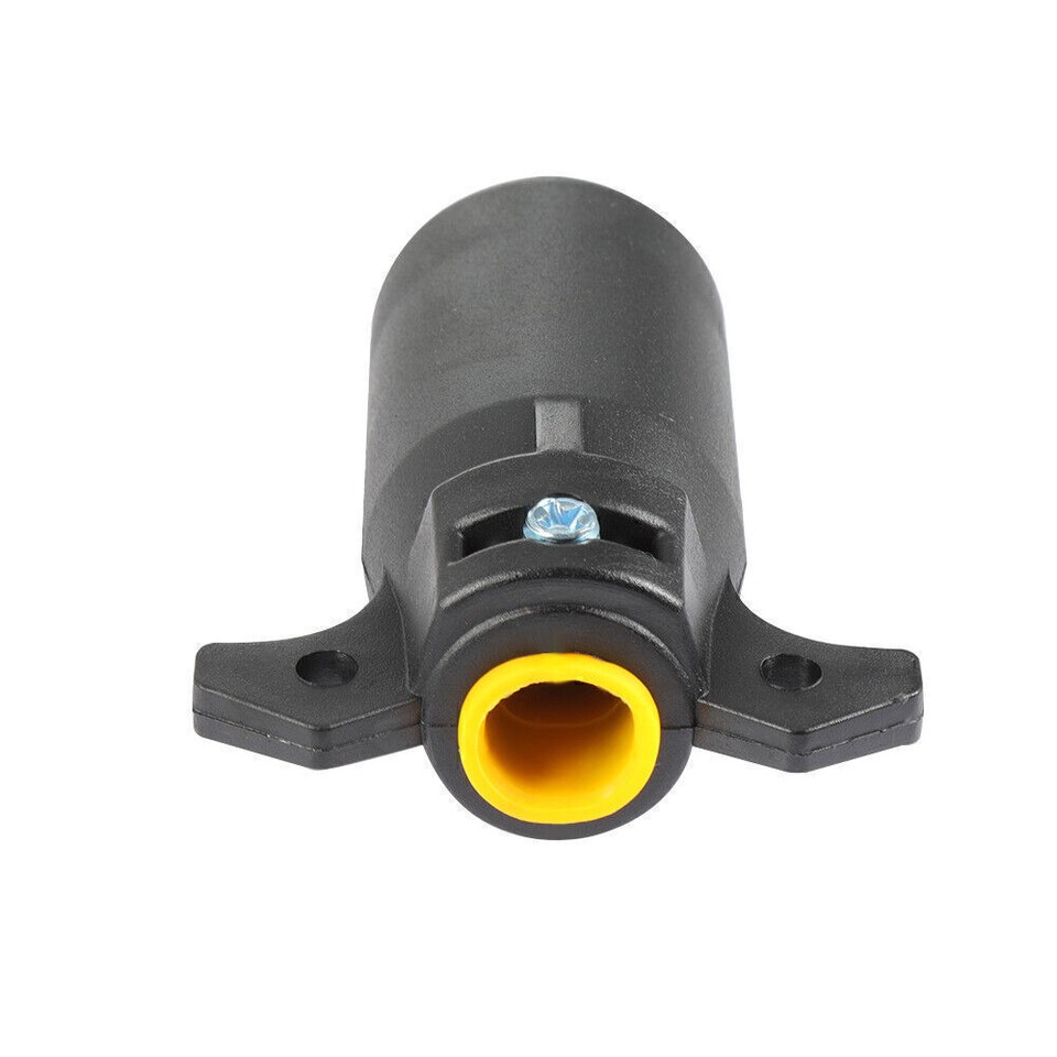 7 Way Round RV Style Trailer Light Plug Connector Replacement End Blade ...