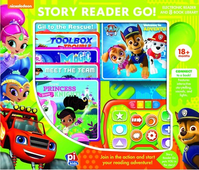 NEW Nickelodeon Electronic Story Reader + 8 Books Library - Paw Patrol ...