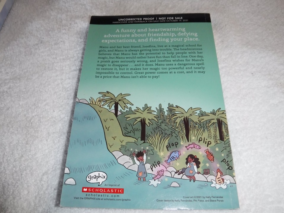 Fernandez Kelly-Manu A Graphic Novel HBOOK NEW Uncorrected Proof ...