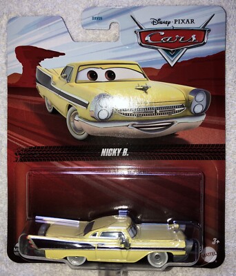 Disney Pixar Cars Nicky B- YELLOW 1:55 NEW Diecast SAME DAY SHIP BUY ...