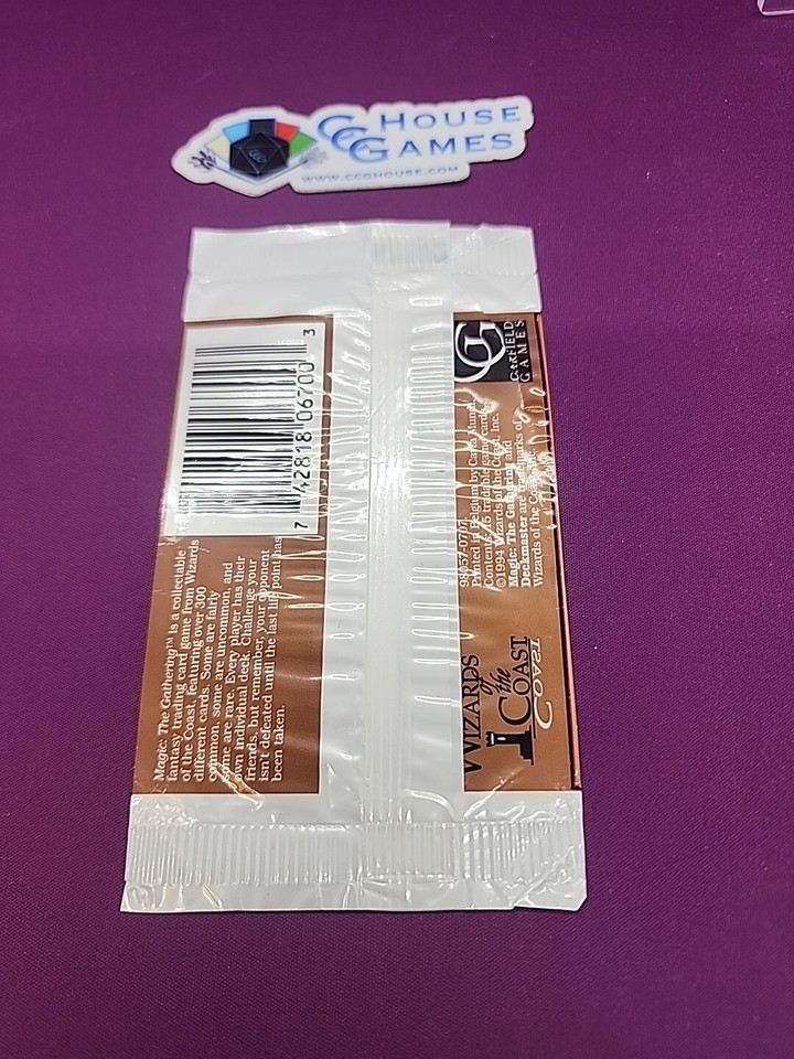 MTG Empty Summer Edgar Booster Pack Wrapper Revised W/ Provenance ...