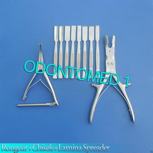 Lot Of Bone Rongeur , Osteotome Chisels & Inge Lamina Spreader ...
