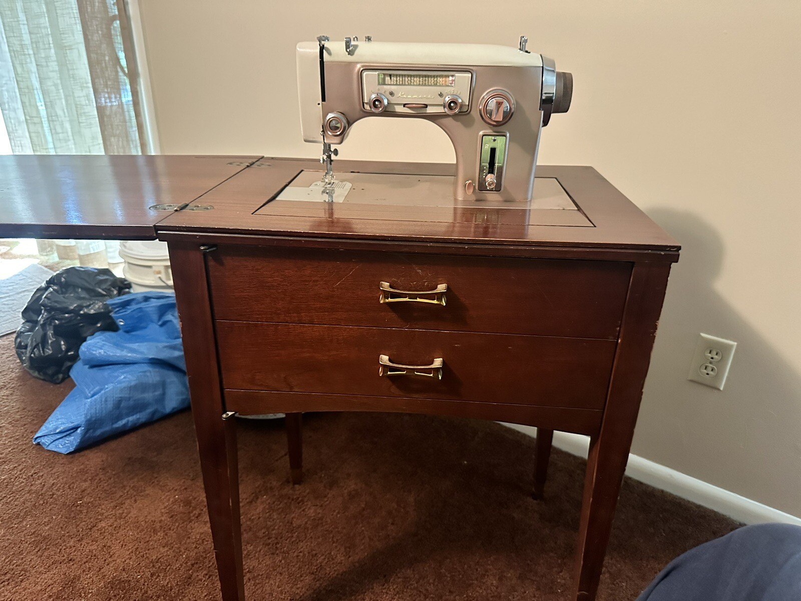 RARE! 1959 LADY KENMORE 89-Sewing Machine MCM Pink Lady w/Cabinet W ...