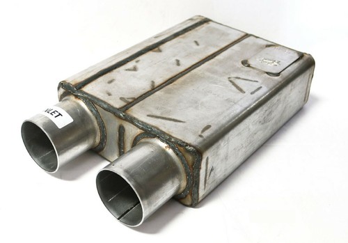 SPINTECH MUFFLER 333SCS Split Case Same End Inlet and Outlet 2.5" In ...