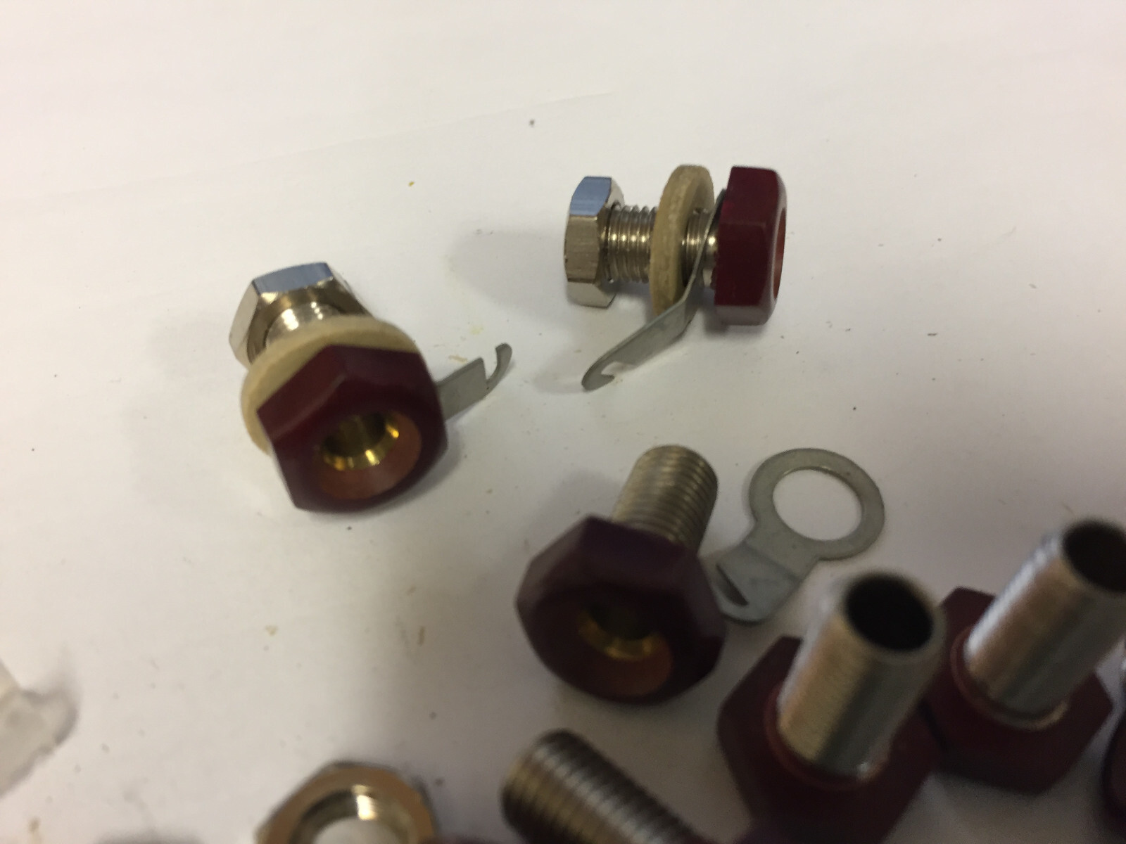 108-0745-101 CINCH/JOHNSON INSULATED PIERCED LUG TERMINAL RED 10 PCS | eBay