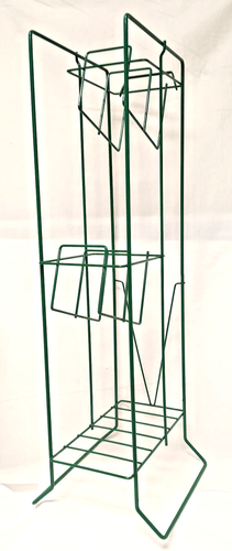 30 1/2"H x 6" W x11" D 3 Tier Wire Pamphlet and Magazine Display Rack ...