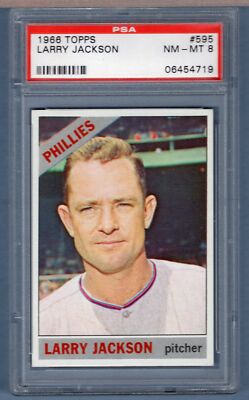 1966 Topps #595 Larry Jackson (06454719) PSA 8 | eBay